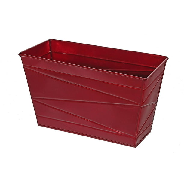 Red Metal Planter With Handle (Rect) - Set of 2 - Walmart.ca