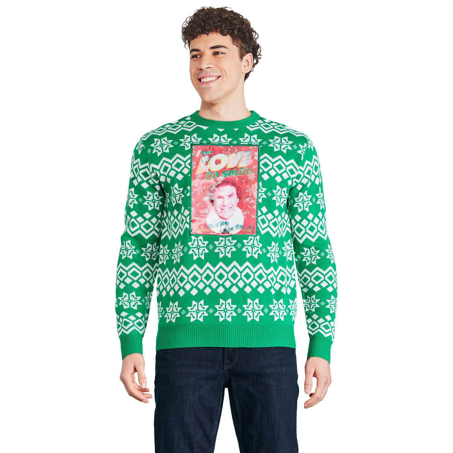 Click here for Elf Mens Holiday Sweater M prices