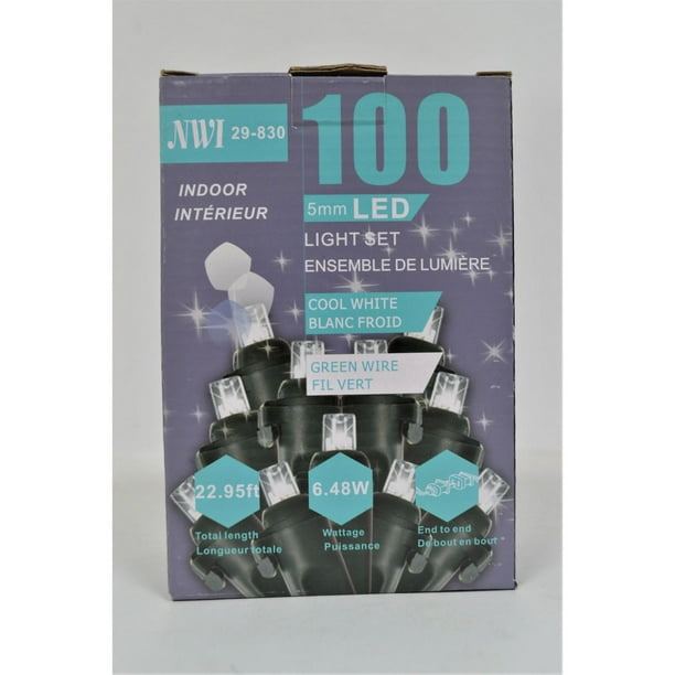 100 Lt 5Mm Led Indoor Light Set (Cool White Bulbs) - Set of 2 - Walmart.ca