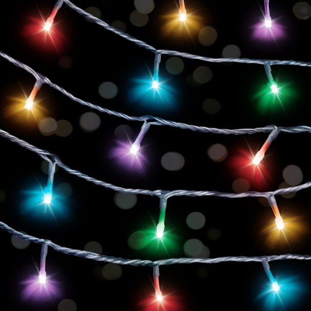 21.9m H x 1.5m W 200 LEDs Merkury Innovations Smart RGB Curtain Lights ...