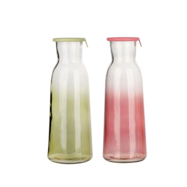 Mainstays Colored Glass Pitcher, 33.8 oz, 1 piece, colors may vary ...