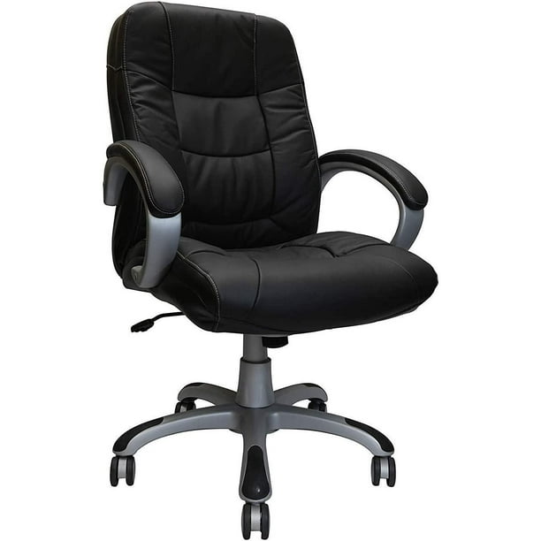 Nicer Furniture Executive Real Leather Middle-back Chair - Walmart.ca