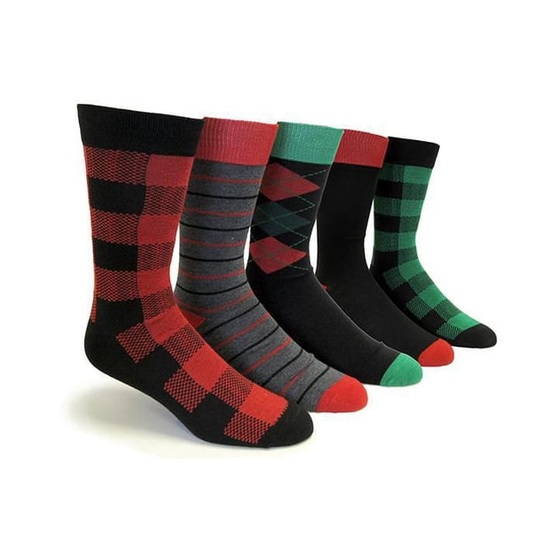 Festive Holiday Socks (pack of 5) - Walmart.ca