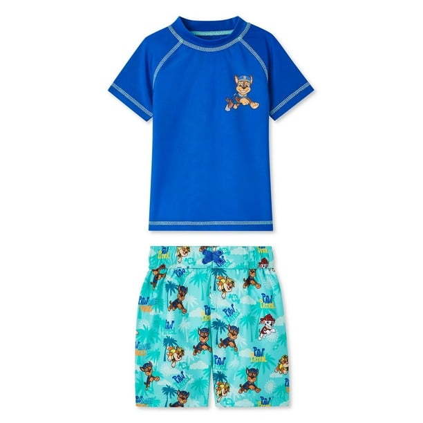 Paw Patrol Toddler Boys' Rash Guard 2-Piece Set, Sizes 2T-5T - Walmart.ca