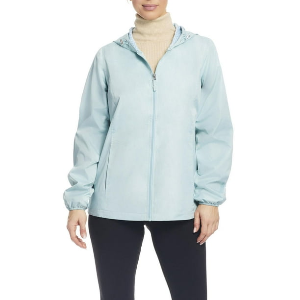 Details Women's Windbreaker Jacket With Gingham Lining Trim Inside of ...
