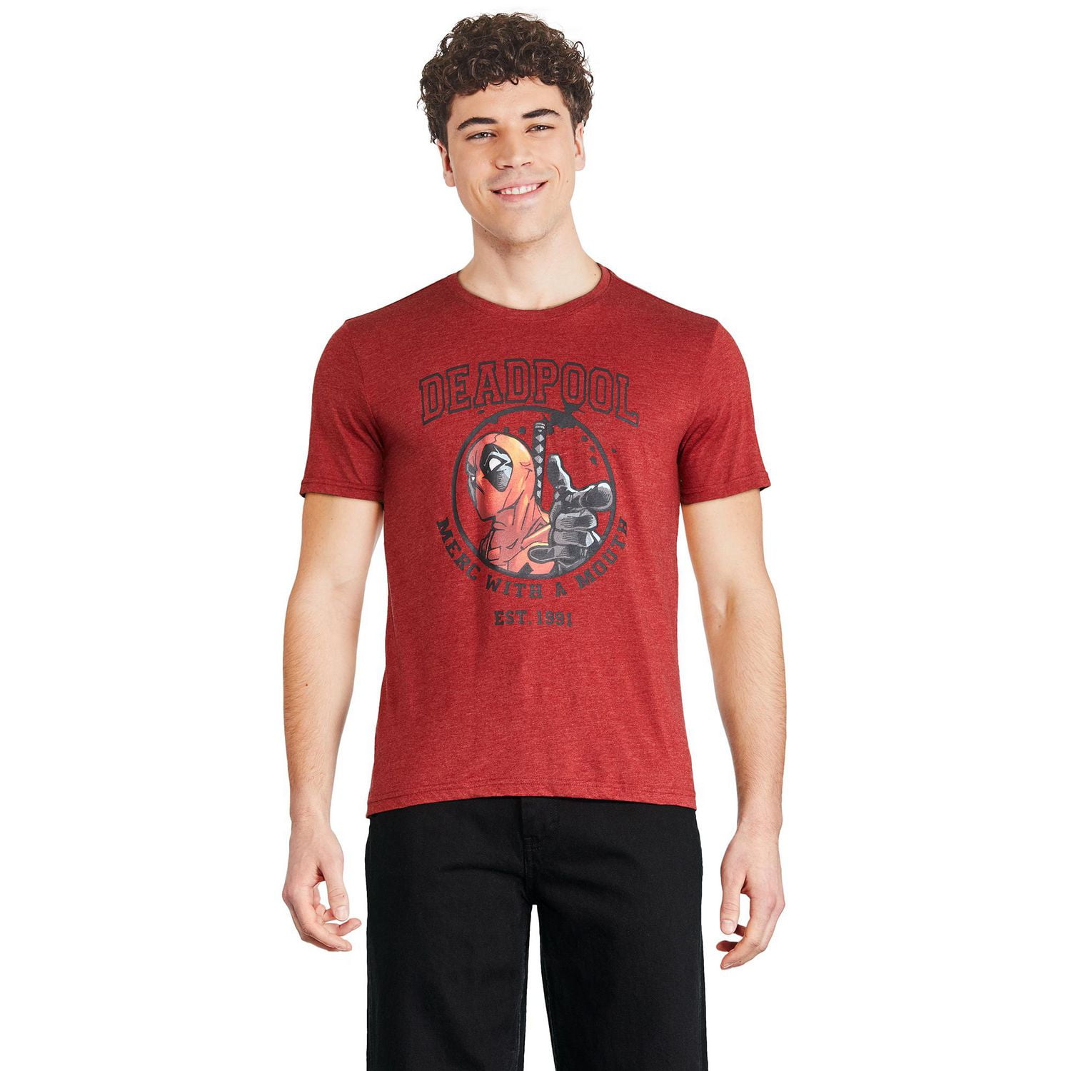 Click here for Dead Pool Marvel Mens Deadpool Short Sleeve Tee Xl prices