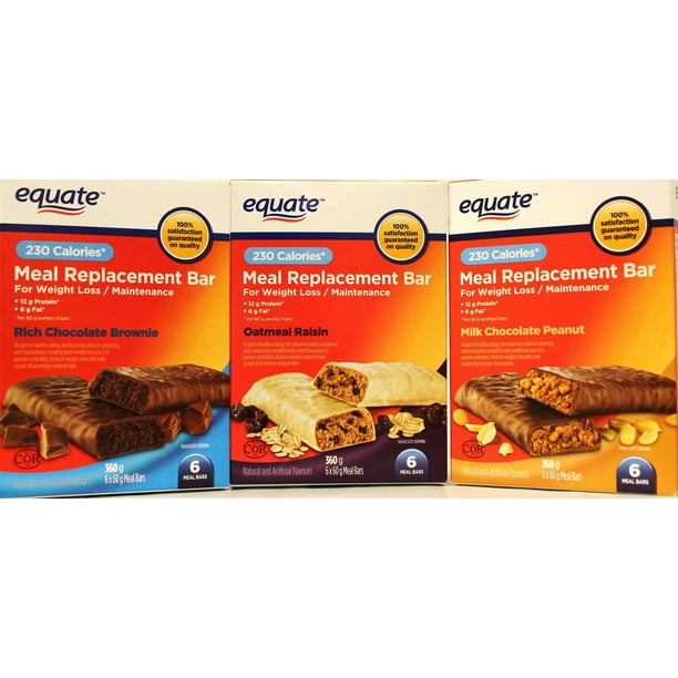 Equate Meal Replacement Bars 6 X 60g, EQ Meal Bar - Walmart.ca