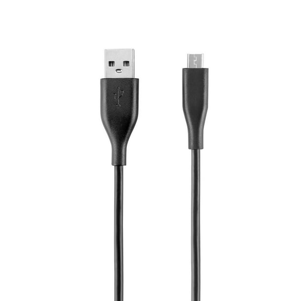 blackweb USB-A to Micro-USB 10 FT Charge and Sync Cable (Black ...