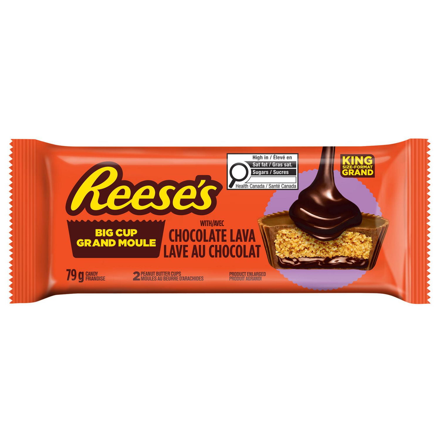 REESE'S BIG CUP with Chocolate Lava, 79g, REESE'S BIG CUP with ...