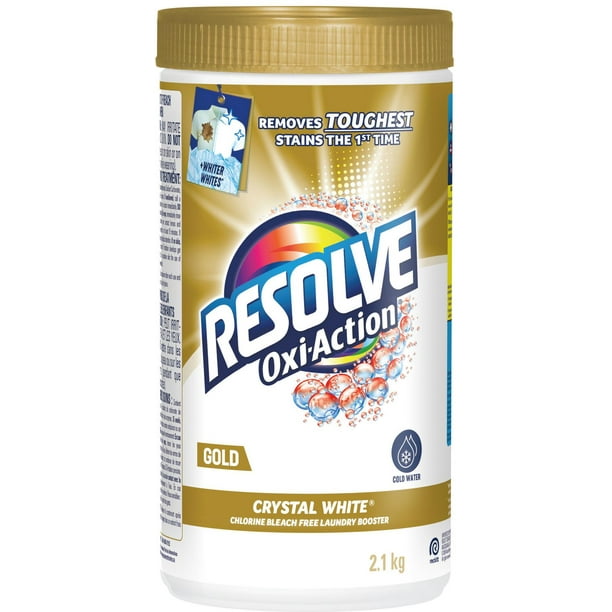 RESOLVE In Wash Powder - GOLD Oxi-Action Crystal White®, 2.1kg - Walmart.ca