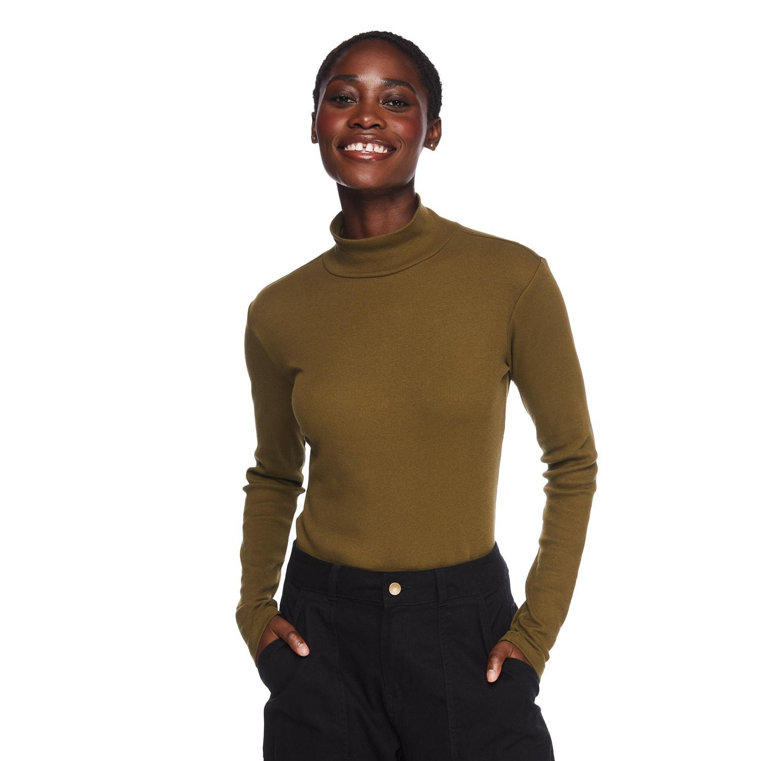 Click here for George Womens Mock Neckline Tee M prices