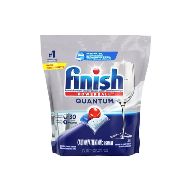 Finish Dishwasher Detergent, Quantum Max, Fresh, 30 Tablets, Shine and ...