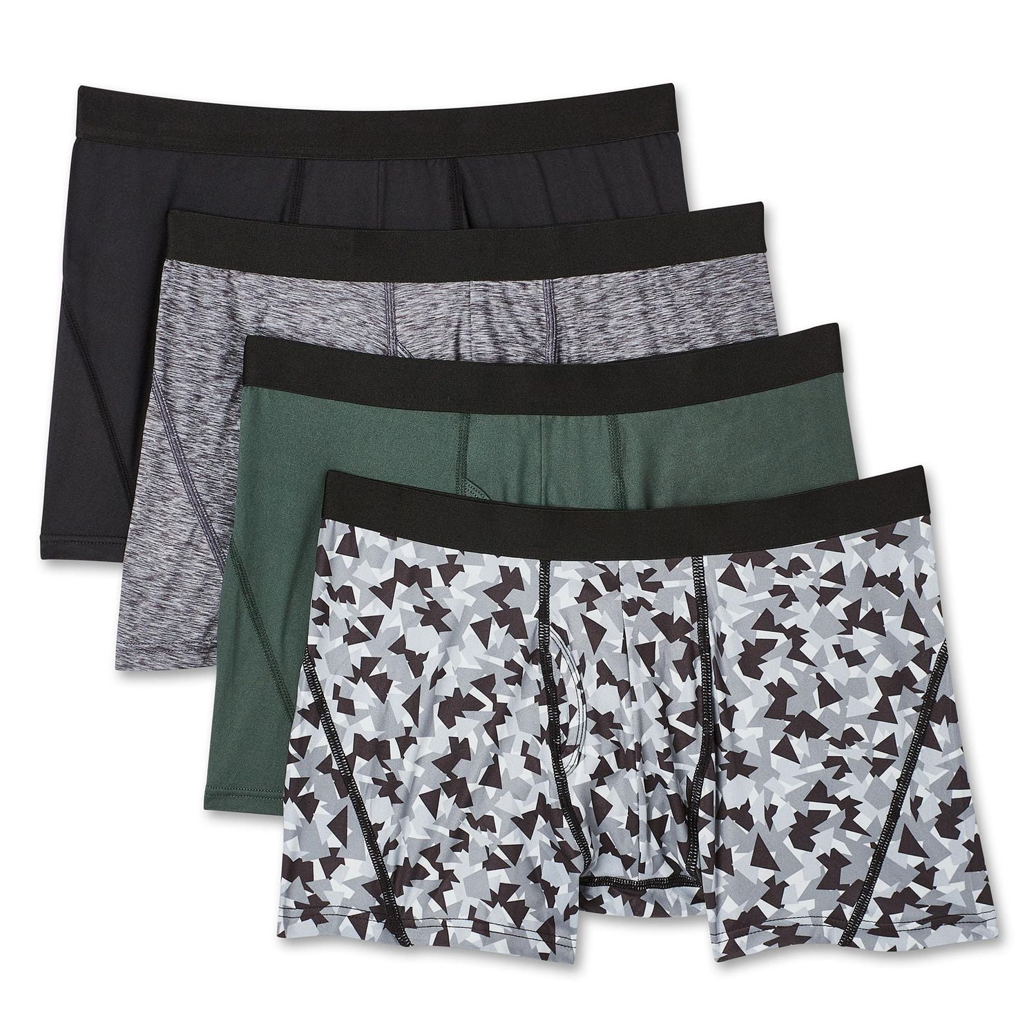 Click here for Athletic Works Mens Everyday Trunks 4-Pack L prices