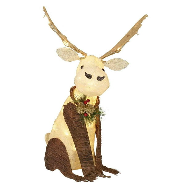 Holiday time Glitter Moose Sculpture - Walmart.ca