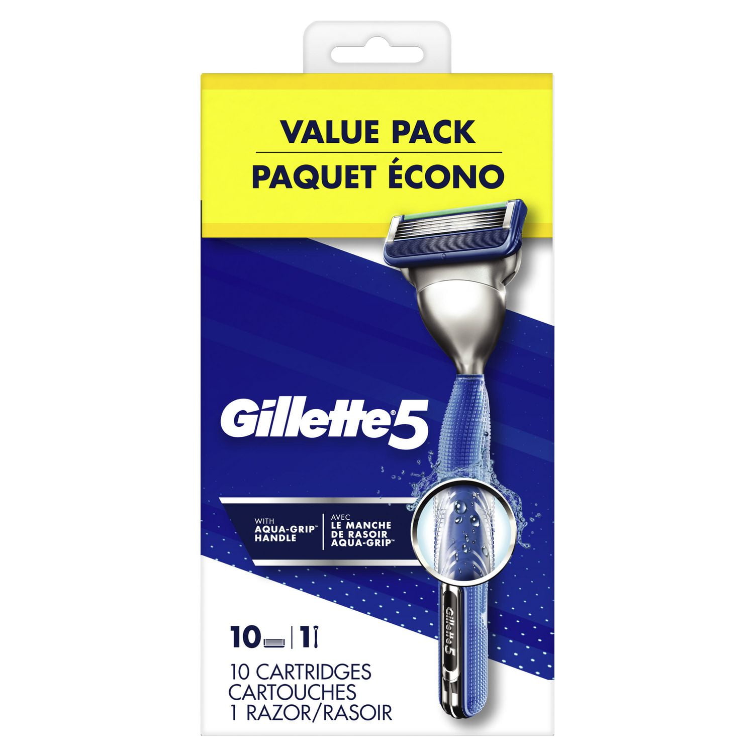 Gillette5 Razor with Aqua Grip | Walmart Canada