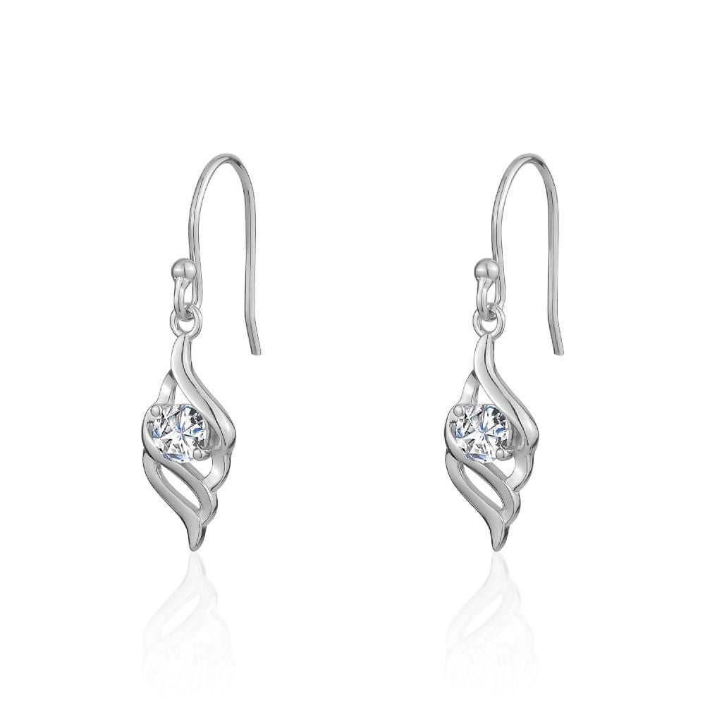 Click here for Luxury Designs Luxury Design Swirl Dangle Drop Cz... prices