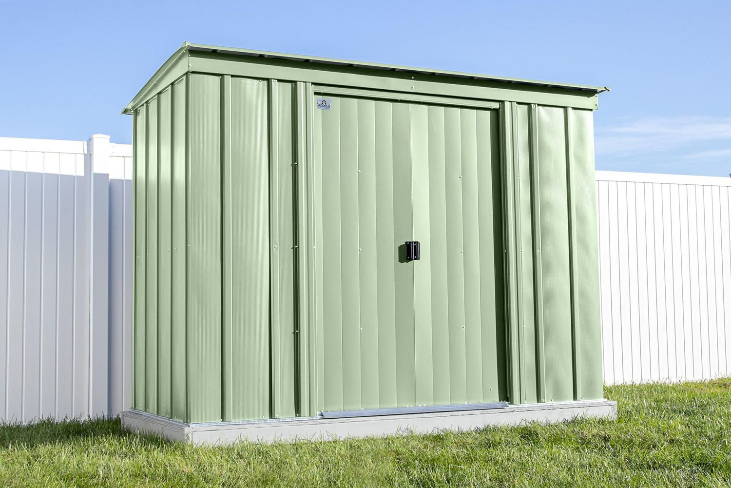 Click here for Arrow Classic Steel Storage Shed  8x4  Sage Green... prices