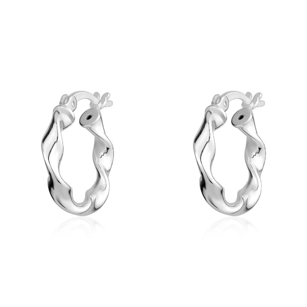 Click here for Luxury Designs Luxury Design Twisted Hoop Earrings... prices