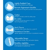 Bestform 97086248 Striped Wireless Cotton Bra with Lightly-Lined Cups ...