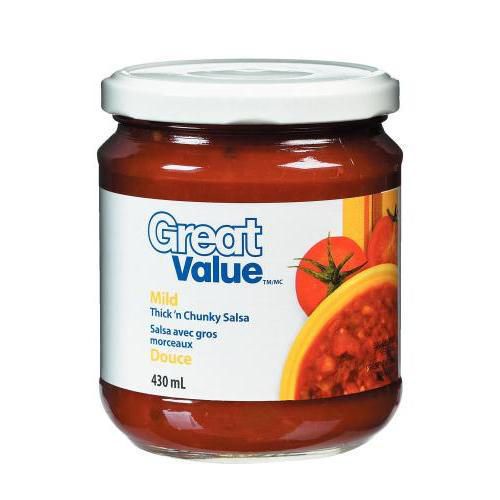 Salsa douce avec de gros morceaux de Great Value | Walmart Canada