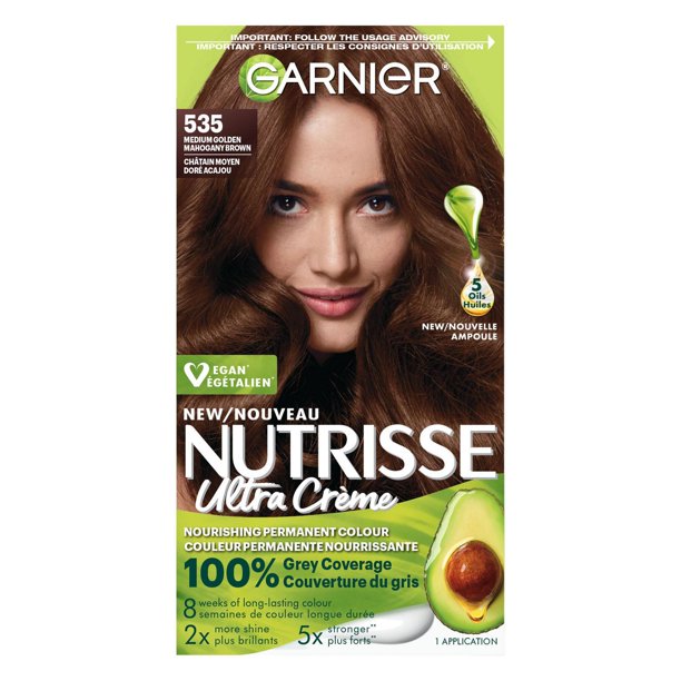 Garnier Nutrisse Ultra Crème, Permanent Hair Dye, Long-Lasting,1 unit ...