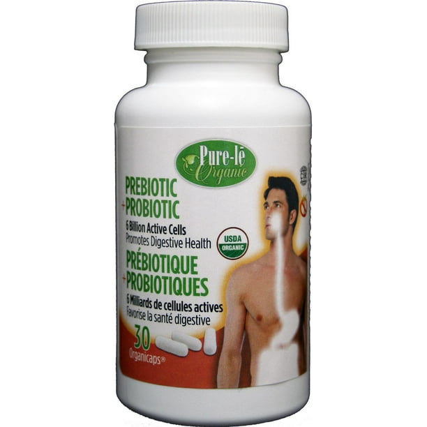 Pure-lē Organic Prebiotic and Probiotic Capsules - Walmart.ca
