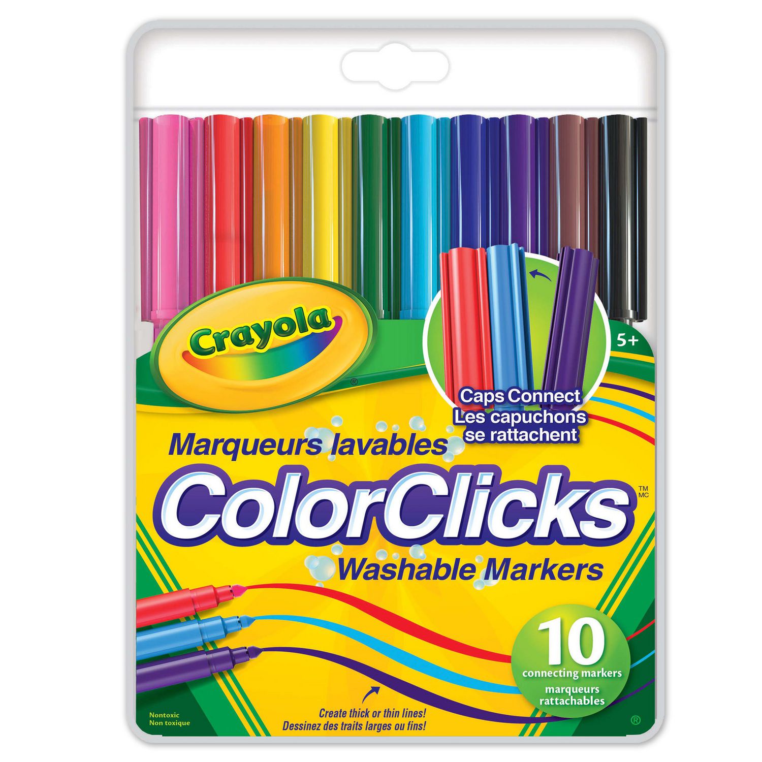 Crayola Colorclicks Washable Markers - 10ct | Walmart Canada