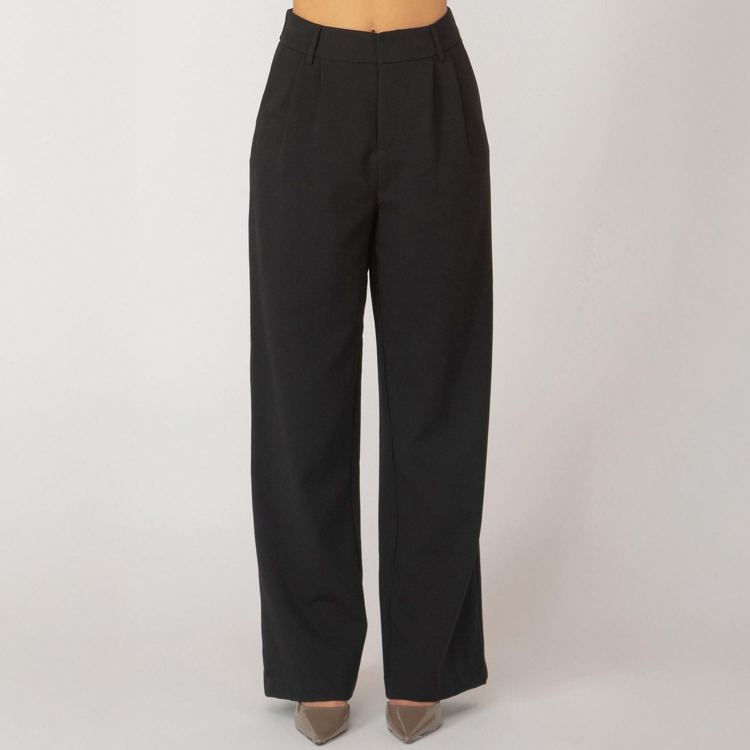 Click here for Devoted High Waisted Loose Fit Pleated Waist Pant... prices