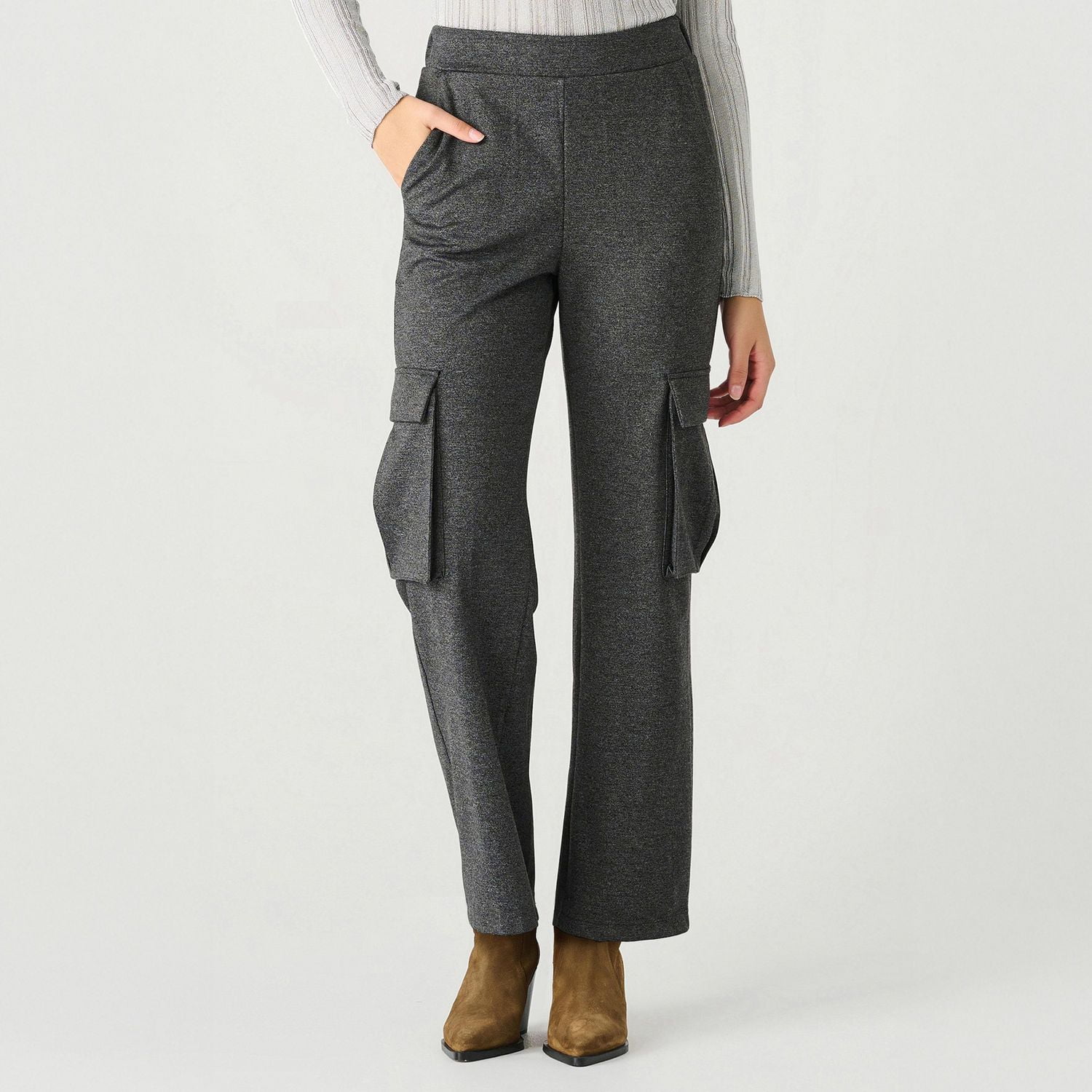 Click here for Devoted High Waisted Loose Fit Cargo Pant With Ela... prices