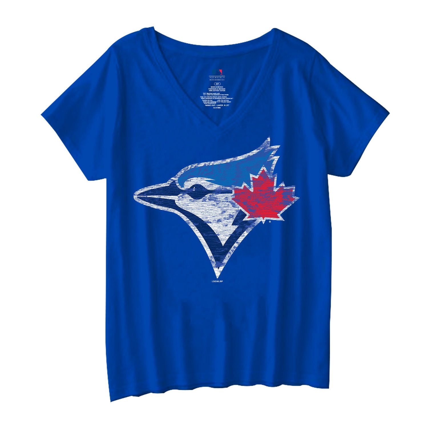 Toronto Blue Jays Blue Jays Speedy Jays Ladies V-NECK T-SHIRT | Walmart ...