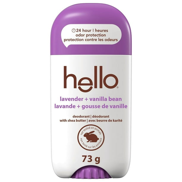 hello® lavender + vanilla bean deodorant with shea butter, hello, deo ...