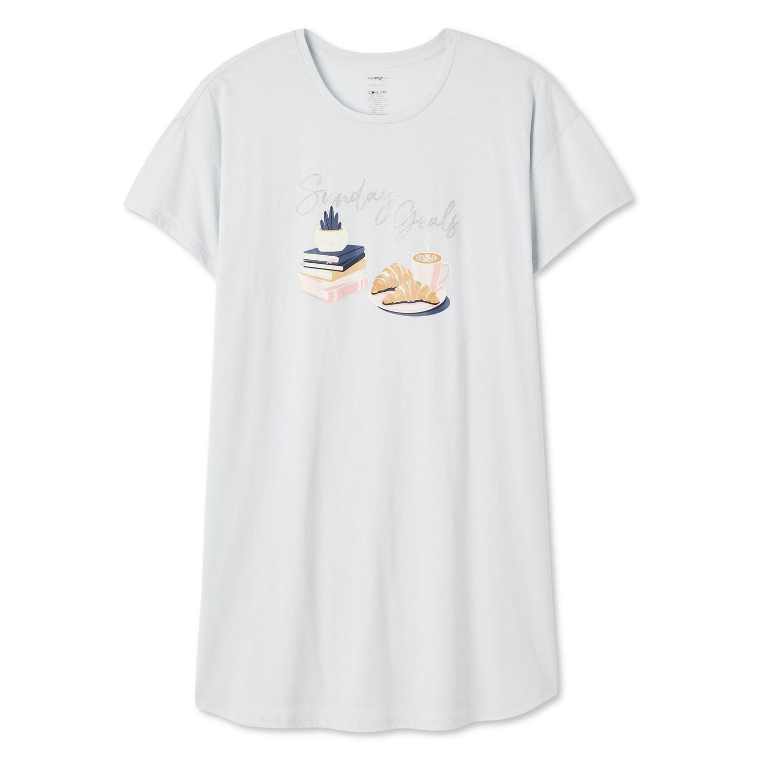 Click here for George Womens Plus Crew Neckline Nightshirt 3x prices