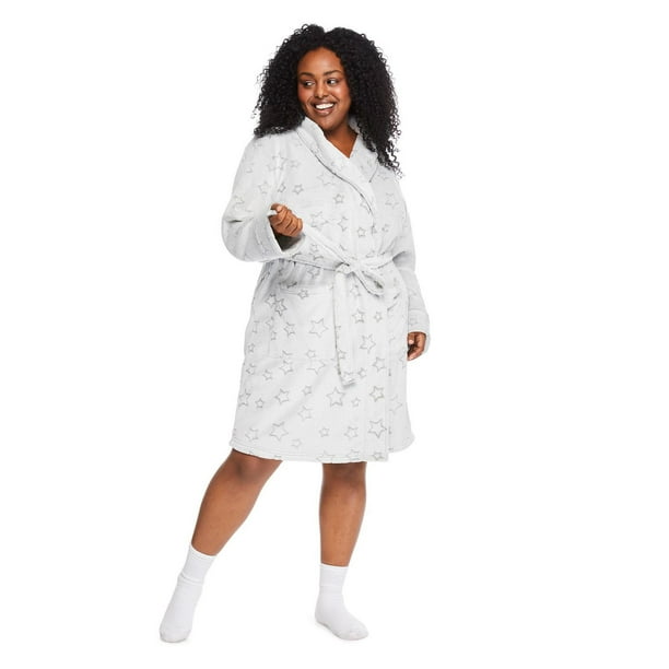 George Plus Women's Plush Robe, Sizes 1X/2X-3X/4X - Walmart.ca