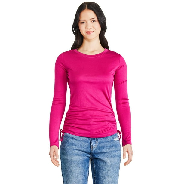 George Women's Side Ruched Tee - Walmart.ca