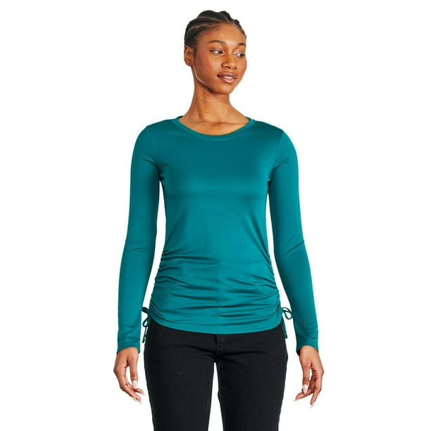 George Women's Side Ruched Tee - Walmart.ca
