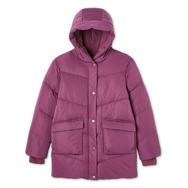 George Girls' Long Puffer Jacket - Walmart.ca