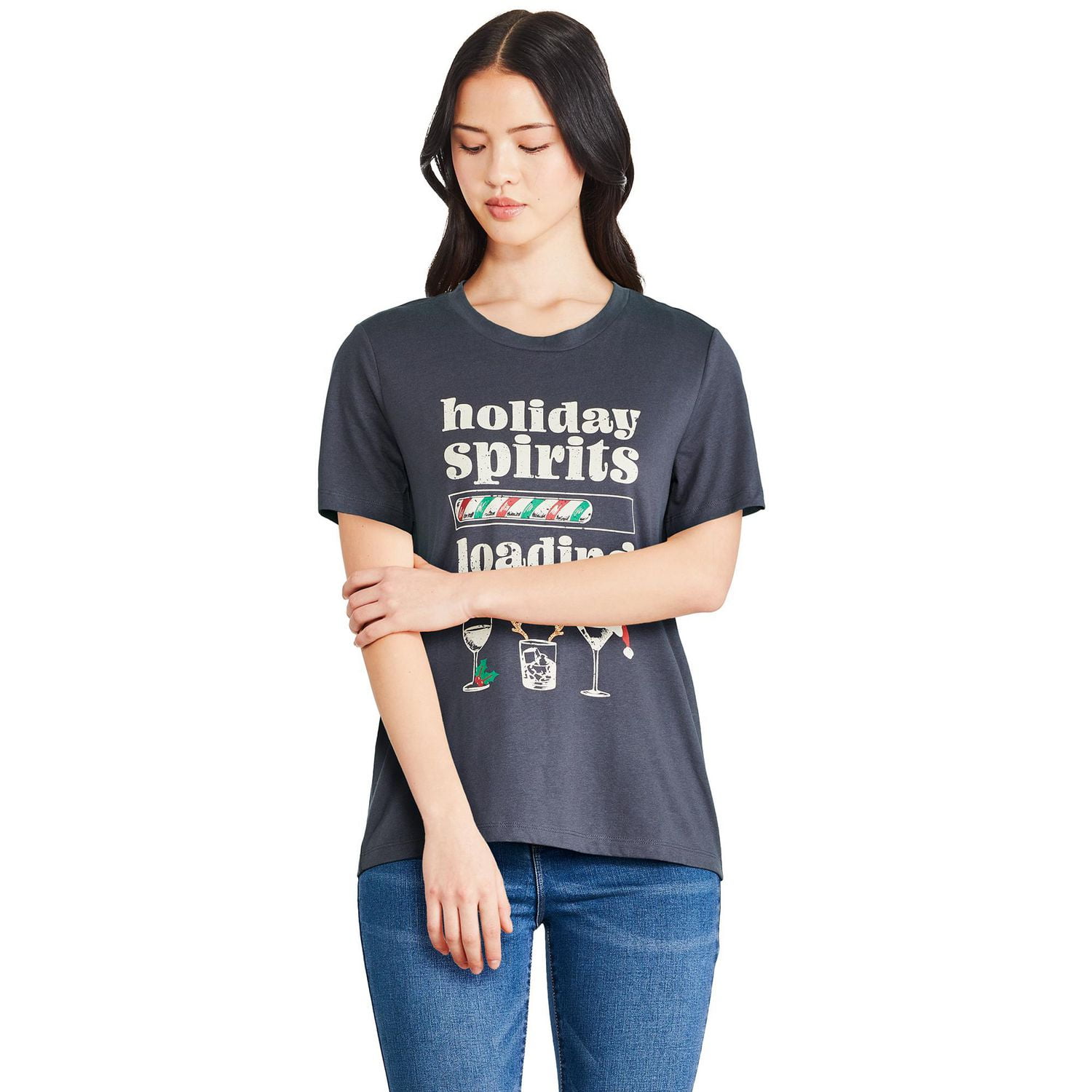 Click here for George Womens Christmas Short Sleeve Tee L prices