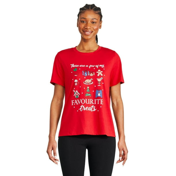 George Women's Christmas Short Sleeve Tee - Walmart.ca