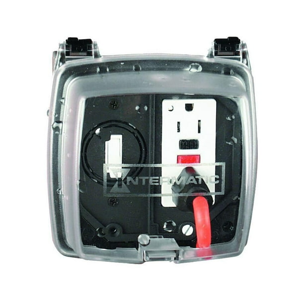Intermatic Plastic In-Use Weatherproof Cover, Double-Gang, Vrt, 2.25 ...