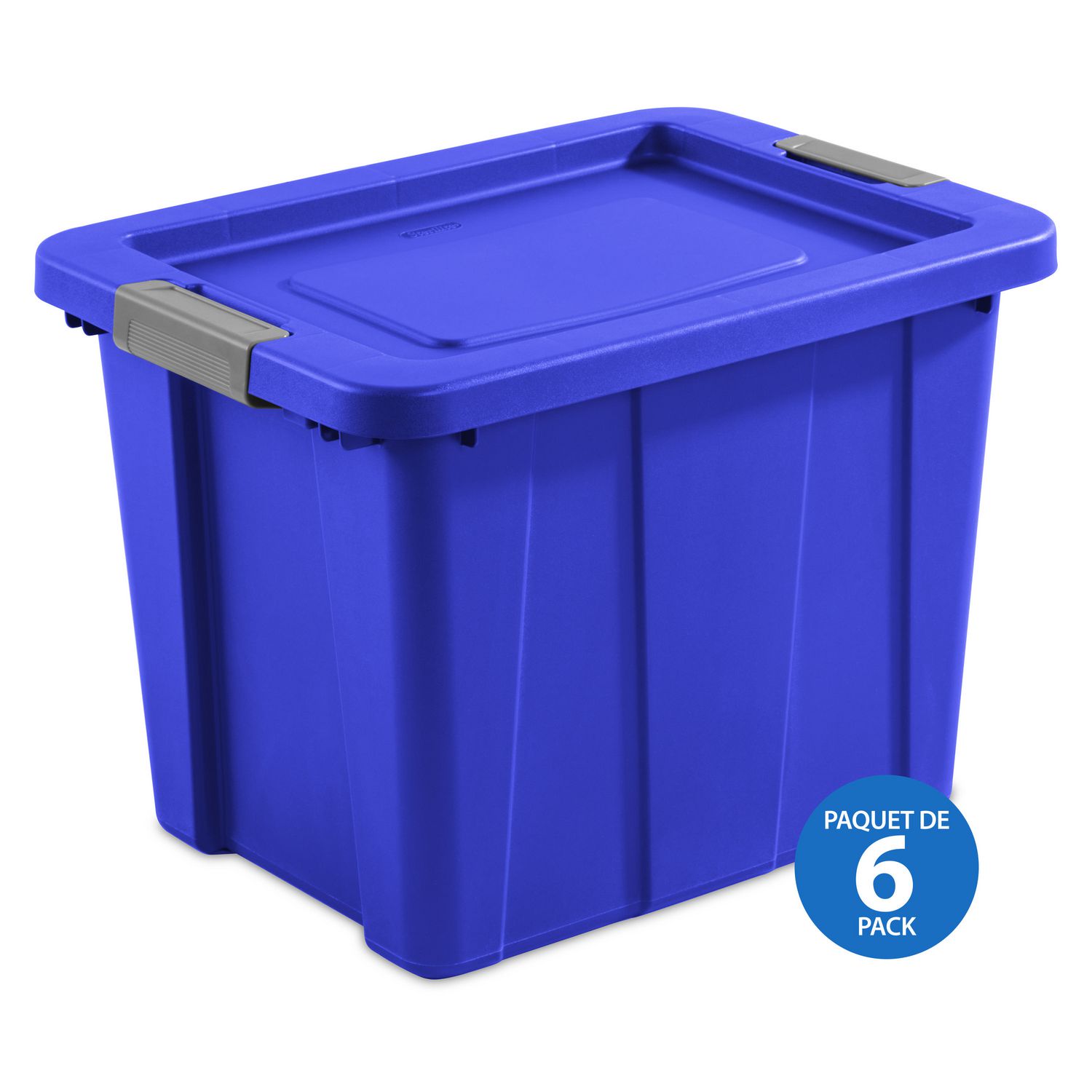 Sterilite 68L Tuff1 Tote Box- Blue- 6 Pk | Walmart Canada