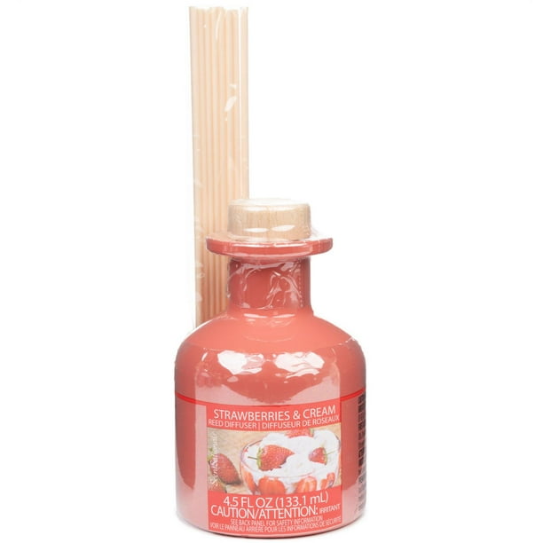 ScentSationals Reed Diffuser - Strawberries & Cream, 4.5 fl oz (133.1 ...
