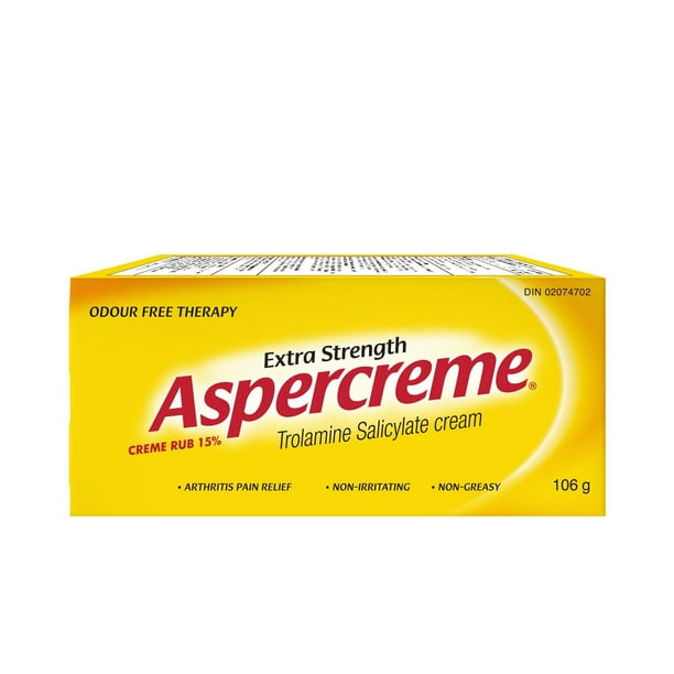 Aspercreme Extra Strength Arthritis Relieving Cream, 106 g, Temporarily ...