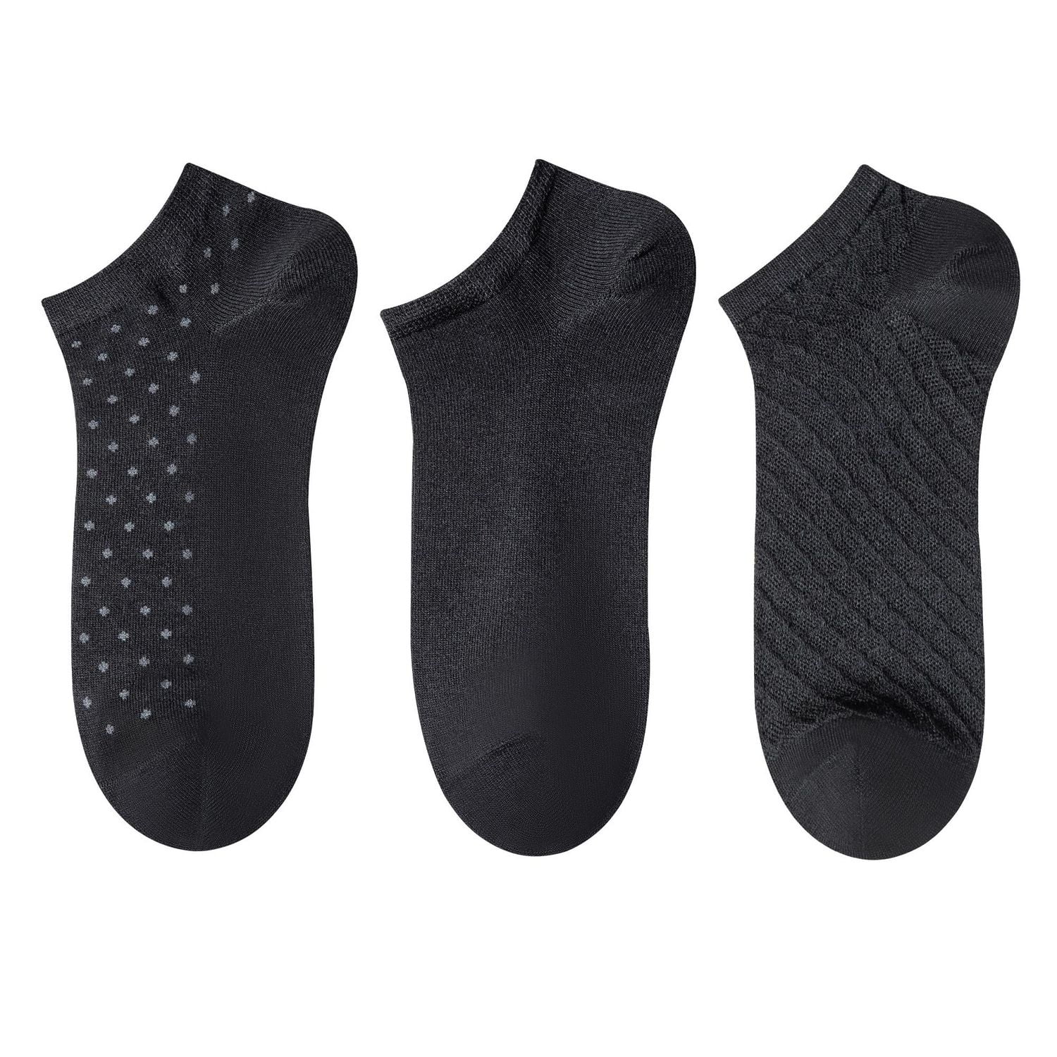 Click here for Secret Little Black Socks Pindot/Solid/Diamond Low... prices