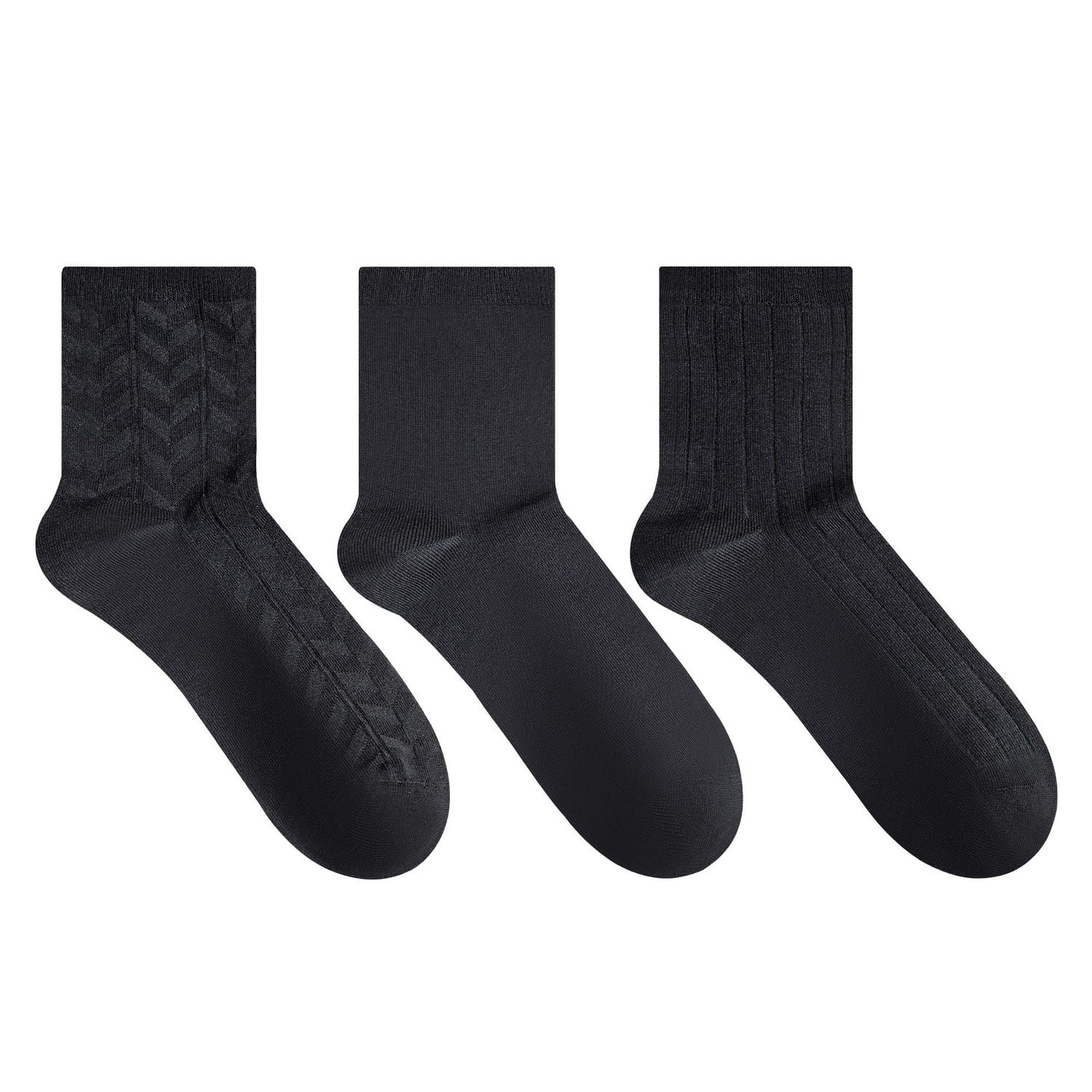 Click here for Secret Little Black Socks Herringbone/Solid/Rib Mi... prices