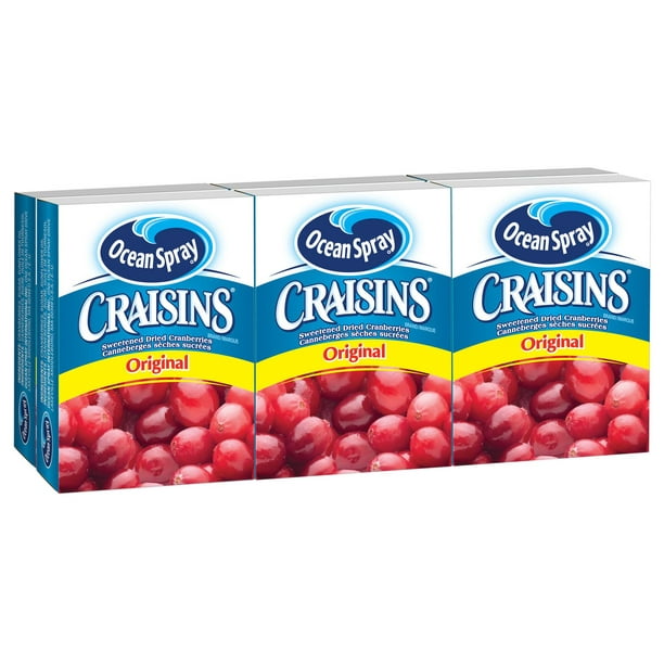 Ocean Spray® Craisins® Dried Cranberries Snack Pack 6/28.3g - Walmart.ca