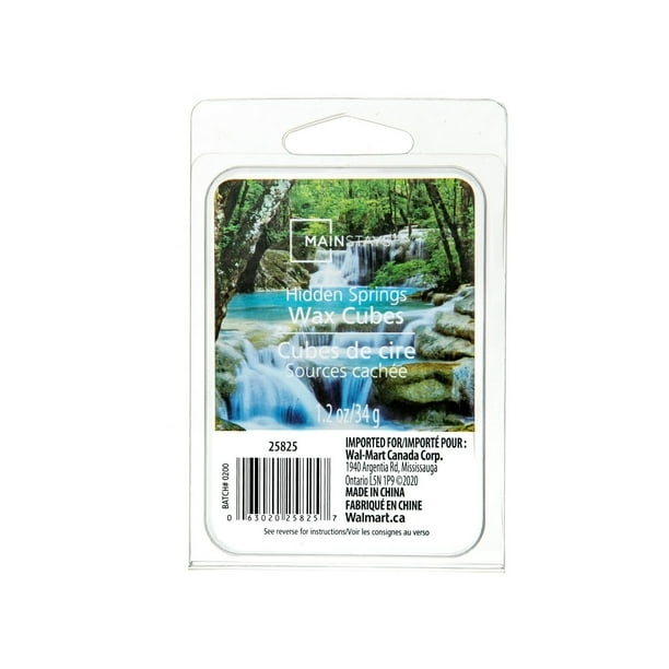 MAINSTAYS HIDDEN SPRINGS SCENTED WAX MELTS, 1.2oz / 34 grams - Walmart.ca