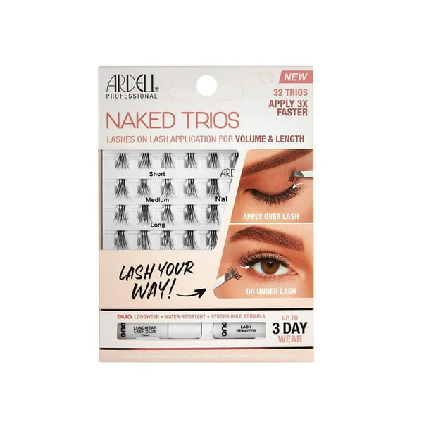 Ardell - Naked Trios Kit - Lashes on Lash Aplication for Volume ...