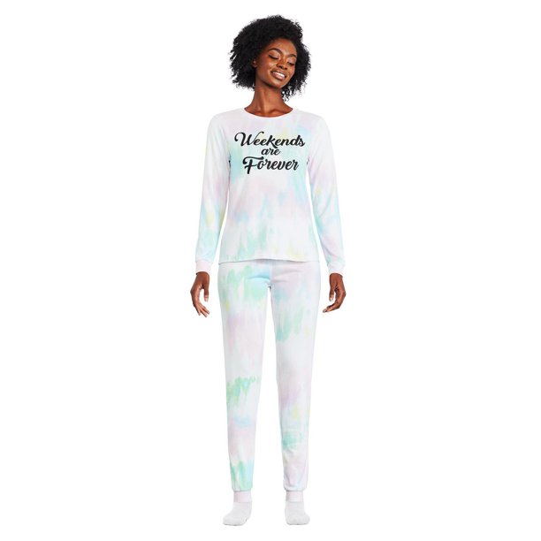 George Women's Printed Pajamas 2-Piece Set - Walmart.ca