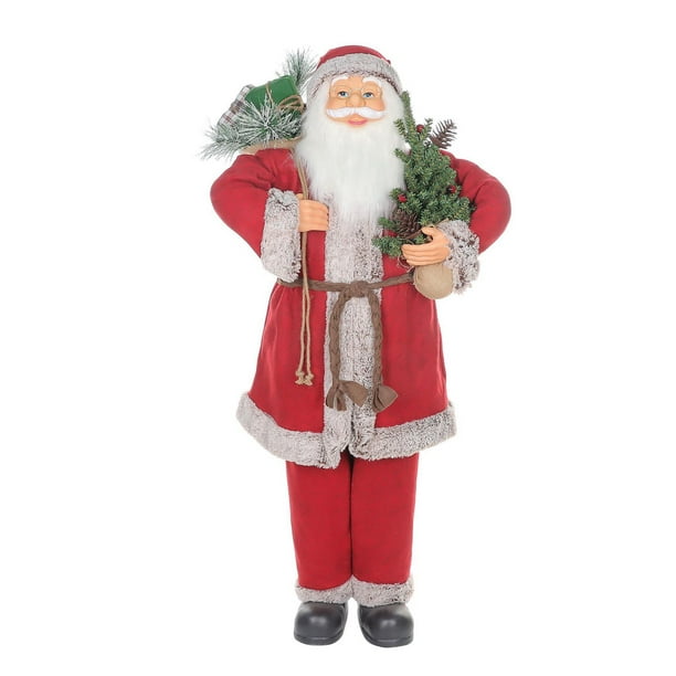 Christmas Fabric Santa, Christmas 48in Fabric Santa - Walmart.ca