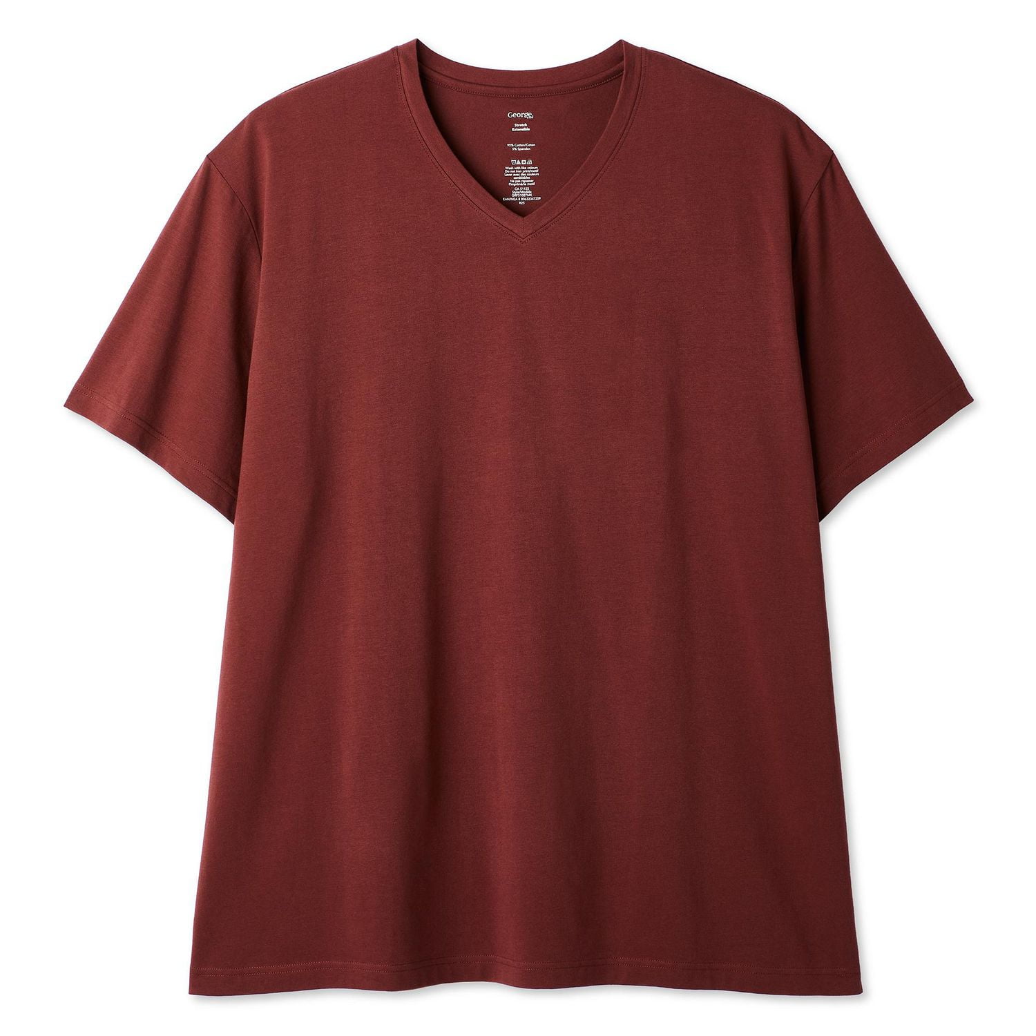 Click here for George Mens Stretch V-Neckline Tee Xxl prices